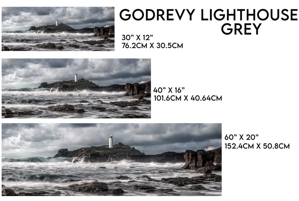 Godrevy Lighthouse Grey Canvas - GullzRLoud